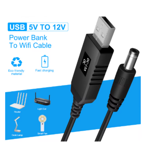 CABLE DE PODER A USB DE 5V A 12V CABLE DE NERGIA DEL POWER BANCK AL ...