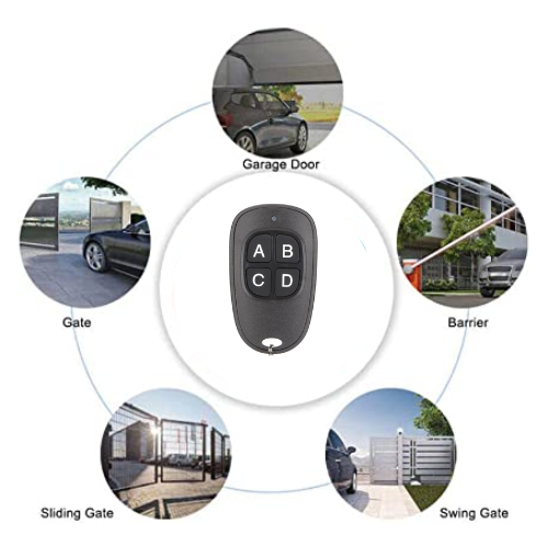 Control Remoto Garage Puerta Eléctrica Universal 433mhz Clonador ...