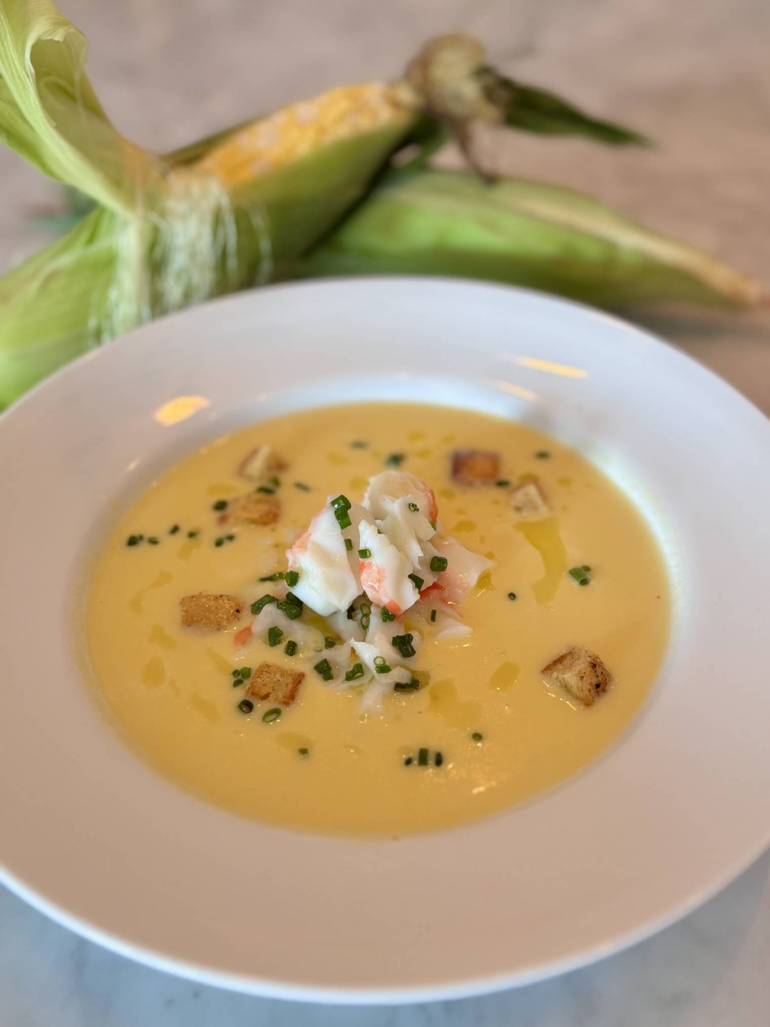 Crème de maïs froide (ou chaude) | Signé Gourmand