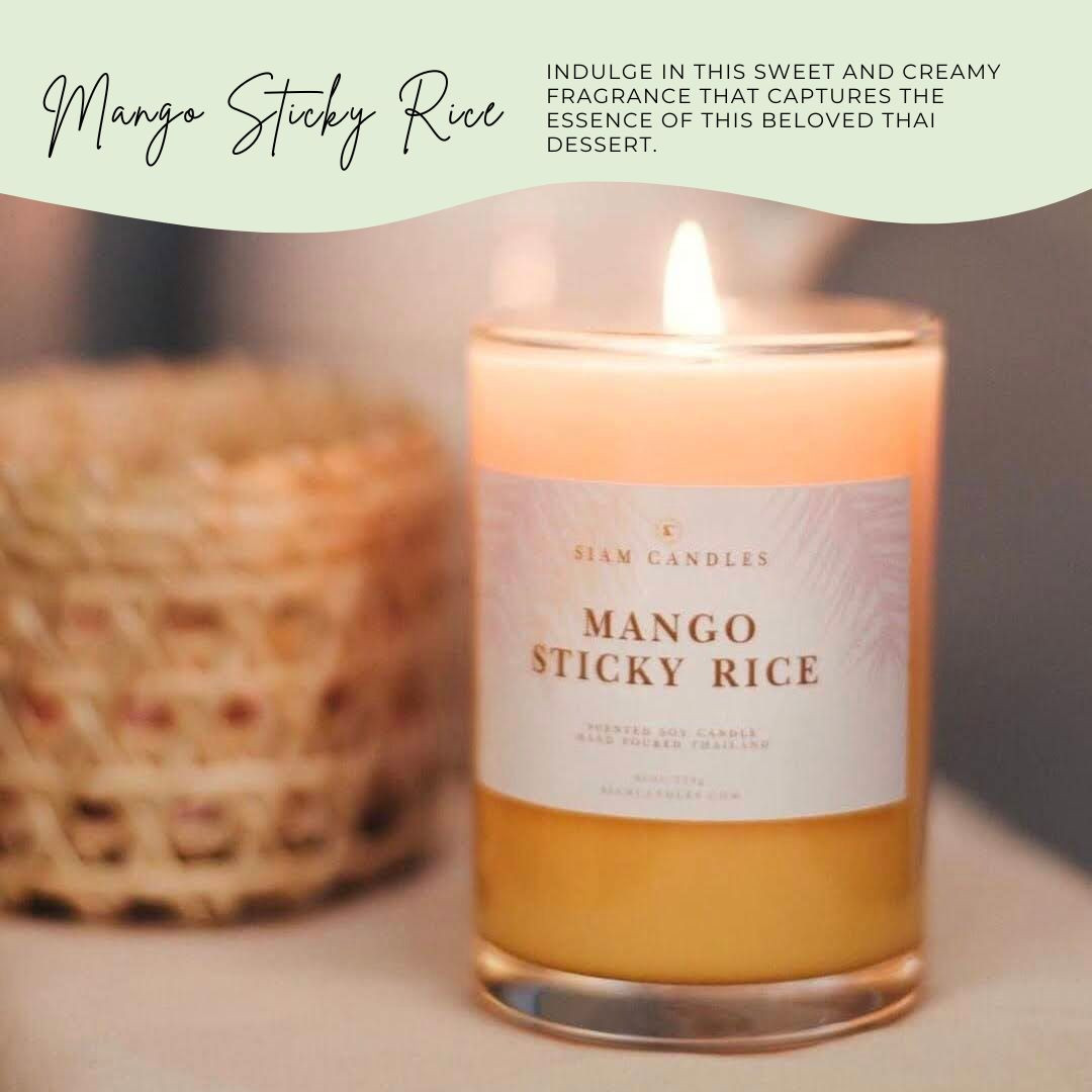 Indulge in Tropical Bliss: Introducing Mango Sticky Rice by Siam Candles