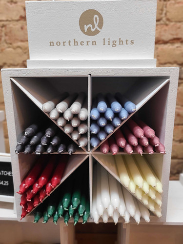 12" Taper Candle - Northern Lights | Iron Gate Candles