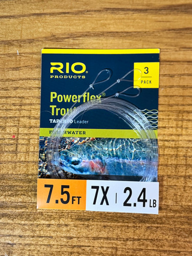 RIO Powerflex Trout Tapered Leader, 3 pack | The Knotty Angler