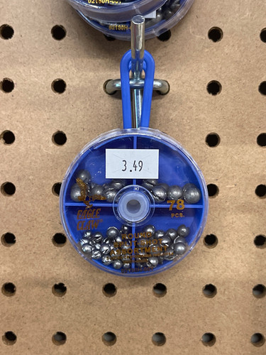 Eagle Claw Round Split-Shot Assortment - 78pc | The Knotty Angler