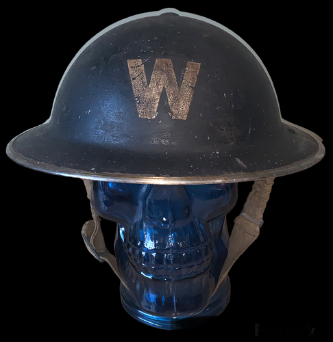 A good early example of an ARP Wardens helmet | njmilitaria
