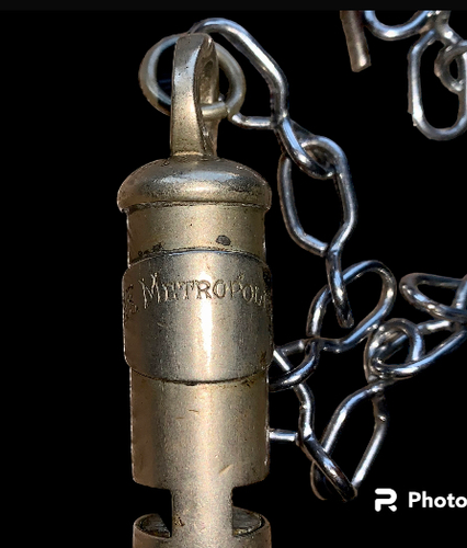 Rare label Metropolitan police whistle | njmilitaria