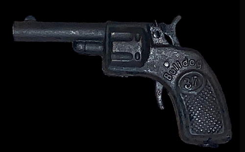 Circa 1930s tin plate German made Toy Cap gun Bulldog 37. | njmilitaria