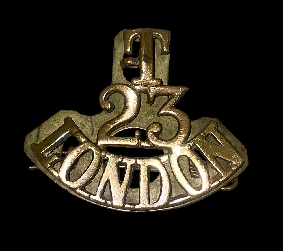 WW1 London Regiment 23 Territorial battalion shoulder title | njmilitaria