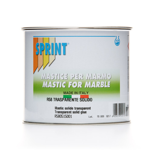 R58 -Mastic solide transparent - Produit SPRINT | Outilstailledepierre
