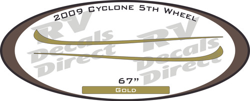2009 Cyclone 5th Wheel | RV Decals Direct
