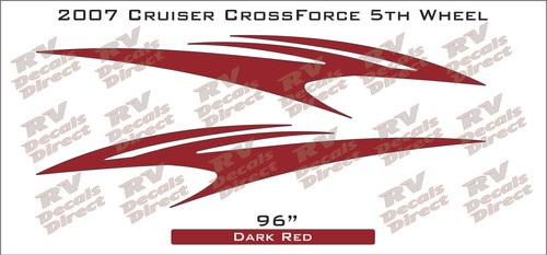 CrossForce Crossroads 5th Wheel Replacement RV Decals & Graphics