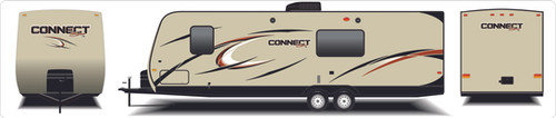 Spree Connect KZ 5th Wheel Replacement RV Decals & Graphics