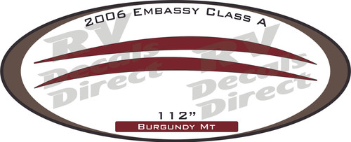 Embassy Triple E Class A Replacement RV Decals & Graphics