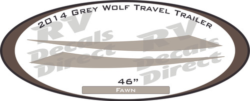 Grey Wolf Forest River Travel Trailer Replacement RV Decals & Graphics