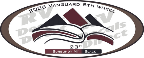 Vanguard 5th Wheel replacement RV Decals & Graphics