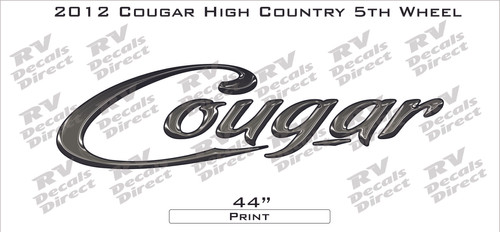 Cougar High Country Keystone 5th Wheel Replacement RV Decals & Graphics