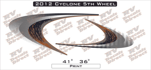 Cyclone Heartland 5th Wheel Replacement RV Decals & Graphics