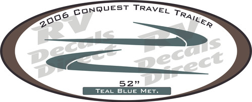 Conquest Gulf Stream Travel Trailer Replacement RV Decals & Graphics