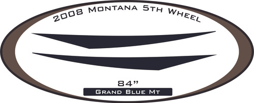 Montana Keystone 5th Wheel Replacement RV Decals & Graphics