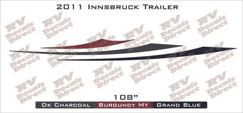 Innsbruk Gulf Stream Travel Trailer Replacement RV Decals & Graphics