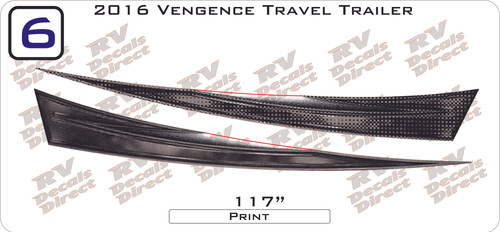 Vengeance Forest River Travel Trailer Replacement RV Decals & Graphics