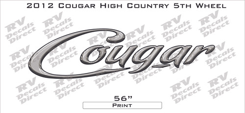 Cougar High Country Keystone 5th Wheel Replacement RV Decals & Graphics