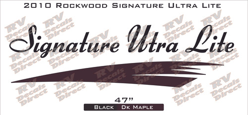 Rockwood Signature Ultra Lite Forest River Replacement RV Decals & Graphics