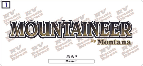 Mountaineer Keystone 5th Wheel Replacement RV Decals & Graphics
