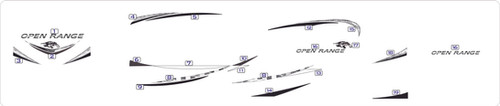 Open Range Highland Ridge Travel Trailer Replacement RV Decals & Graphics