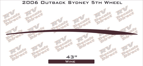 Outback Keystone Sydney 5th Wheel Replacement RV Decals & Graphics