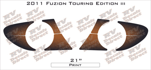 Fuzion Keystone Touring Edition 5th Wheel Replacement RV Decals & Graphics
