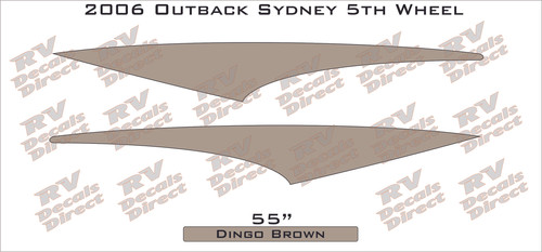 Outback Keystone Sydney 5th Wheel Replacement RV Decals & Graphics