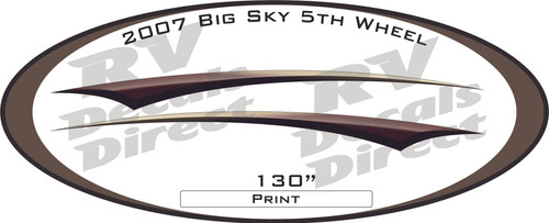 Big Sky Keystone 5th Wheel Replacement RV Decals & Graphics