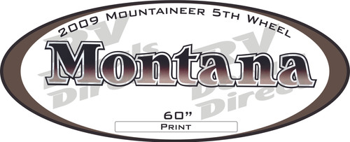 Mountaineer Keystone 5th Wheel Replacement RV Decals & Graphics