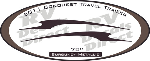 Conquest Gulf Stream Travel Trailer Replacement RV Decals & Graphics