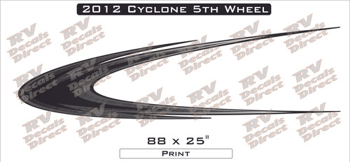Cyclone Heartland 5th Wheel Replacement RV Decals & Graphics