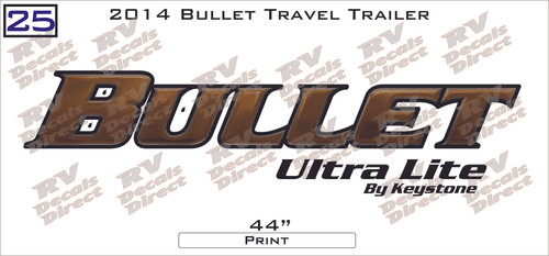 Bullet Keystone Travel Trailer Replacement RV Decals & Graphics