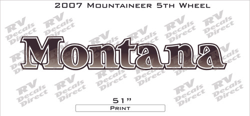 Mountaineer Keystone 5th Wheel Replacement RV Decals & Graphics