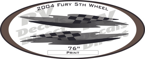 Fury Primetime 5th Wheel Replacement RV Decals & Graphics