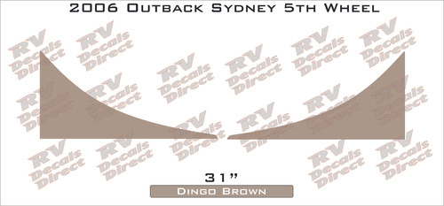 Outback Keystone Sydney 5th Wheel Replacement RV Decals & Graphics