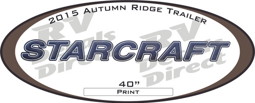 Autumn Ridge Starcraft Travel Trailer Replacement RV Decals & Graphics