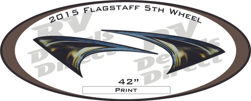 Flagstaff Forest River 5th Wheel Replacement RV Decals & Graphics