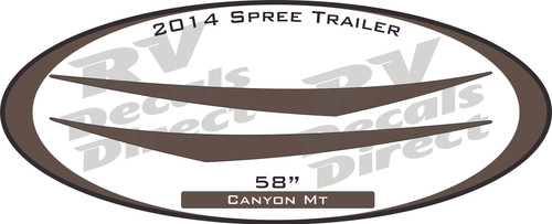 Spree KZ Travel Trailer Replacement RV Decals & Graphics