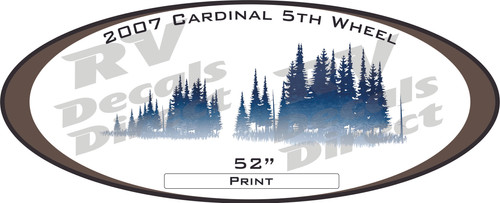 Cardinal Forest River 5th Wheel Replacement RV Decals & Graphics