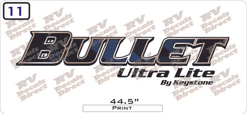 Bullet Keystone Travel Trailer Replacement RV Decals & Graphics