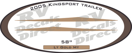 Kingsport Gulf Stream Travel Trailer Replacement RV Decals & Graphics