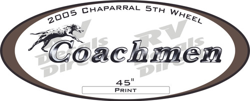 Chaparral Coachmen 5th Wheel Replacement RV Decals & Graphics
