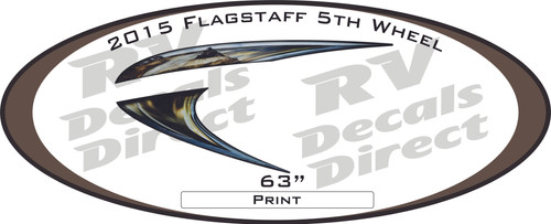 Flagstaff Forest River 5th Wheel Replacement RV Decals & Graphics