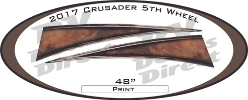 Crusader Prime Time 5th Wheel Replacement RV Decals & Graphics