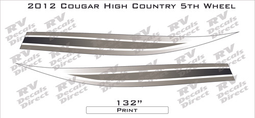Cougar High Country Keystone 5th Wheel Replacement RV Decals & Graphics