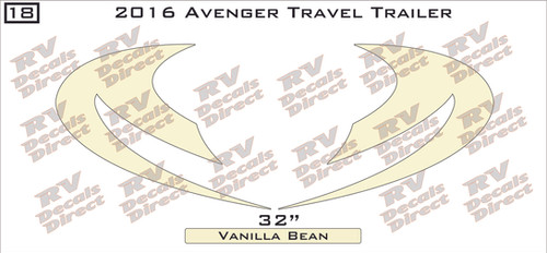 Avenger Primetime Travel Trailer Replacement RV Decals & Graphics